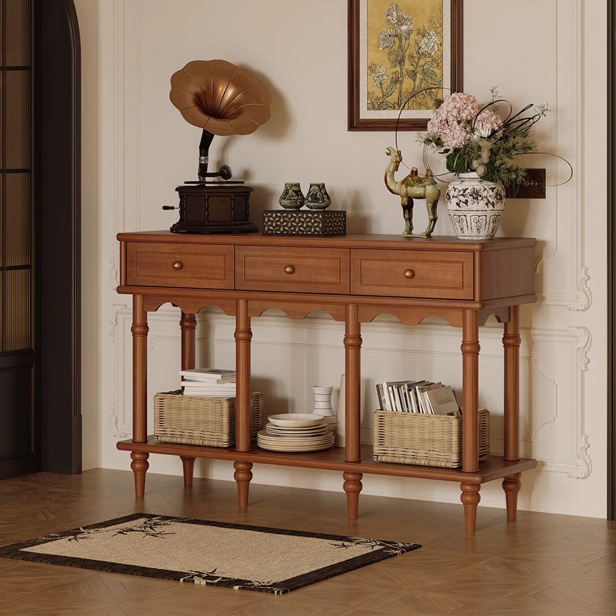 Rite Treasure 52.68" Brown Rectangular Solid Wood Console Table - Wayfair Canada